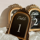 Mirror Table Numbers for Wedding | Wedding Table Numbers | Signage