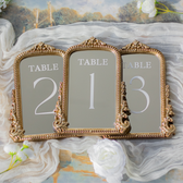 Mirror Table Numbers for Wedding | Wedding Table Numbers | Signage