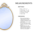 Elegant Gold Cocktail Mirror|Gold Cocktail Mirror |Magnolia Dreams LLC