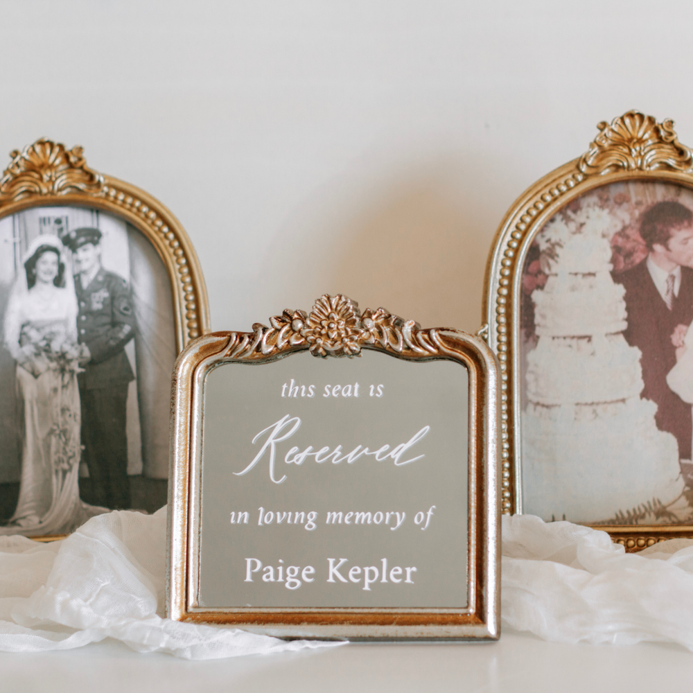 In Loving Memory Wedding Sign | This Seat Is Reserved Remembrance Sign