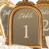 Mirror Table Numbers for Wedding | Wedding Table Numbers | Signage